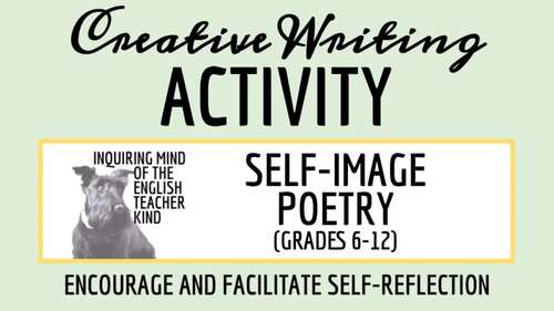 Self-Image Poem Template for High School Creative Writing (Printable)