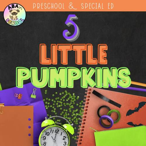 Halloween Fall Activities 5 Little Pumpkins Interactive Fall Book for ...