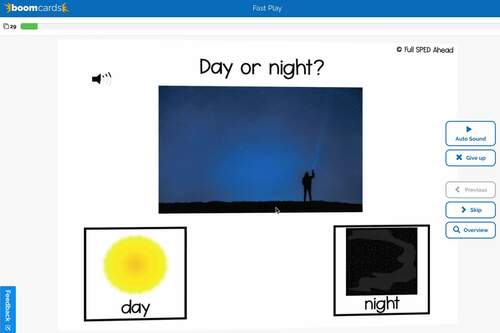 Time Identification Day or Night Boom™ Cards Activity | TPT