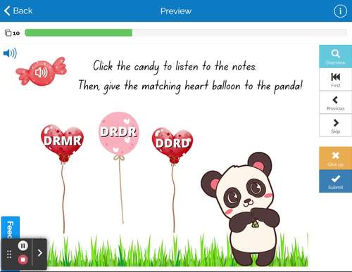 Elementary Music Kodaly Solfege Do Re Mi BOOM Cards - Valentine's Day