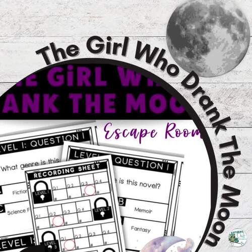 The Girl Who Drank the Moon Novel Study Crack the Code Game for Middle ...