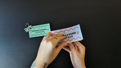 Piano Lesson Student Coupon Book | Printable PDF Christmas Gift Activity