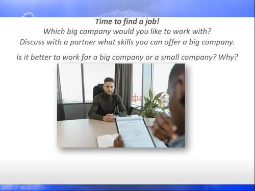 Finding a Job / Complete Communicative Business ESL Lesson for Low (A2 ...