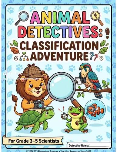 Animal Classification Detective Adventure | Science Escape Room Activity