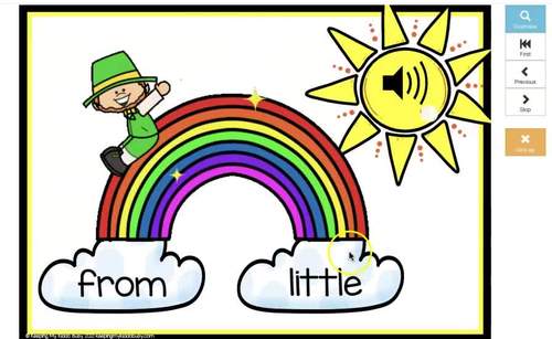 Kindergarten Sight Words - Boom Cards for March - Leprechaun and ...