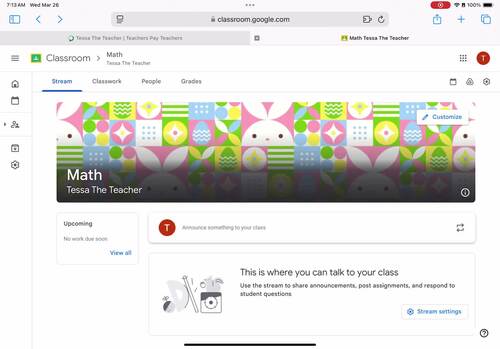 Easter ANIMATED Google Classroom Banner Header GIF by Tessa The Teacher