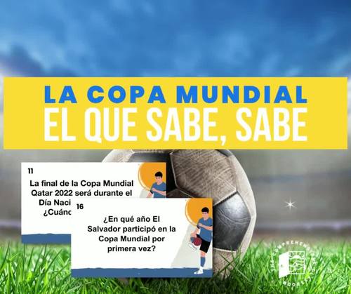 El que sabe, sabe game La Copa Mundial World Cup facts in Spanish