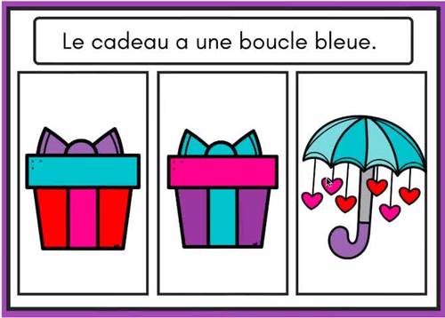 Lecture St Valentin | French Boom Cards by Sharon Burgess Ortho | TPT