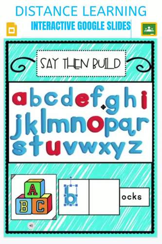 Distance Learning: Consonant Blend Practice - Interactive Google Slides