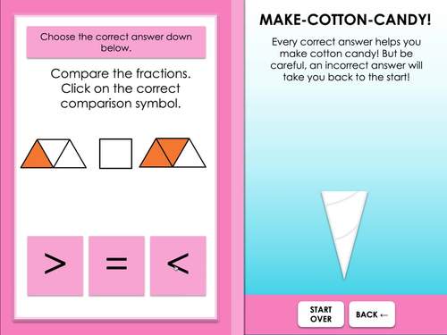 Comparing Fractions Math Game for Google Slides by 3rd Grade Engaged