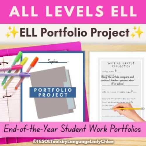 ESL Project Student Portfolio After State Testing Activity End of Year ...