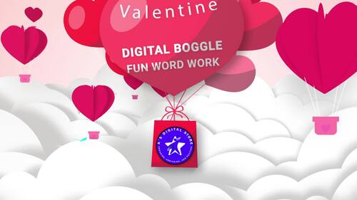 VALENTINE'S DAY DIGITAL BOGGLE - WORD WORK ACTIVITY by K's Digital Store