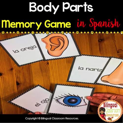 Las Partes del Cuerpo Memory Game: Fun Way to Learn Body Parts in Spanish
