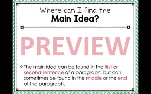Main Idea and Details - Distance Learning by Miss P's Style | TpT