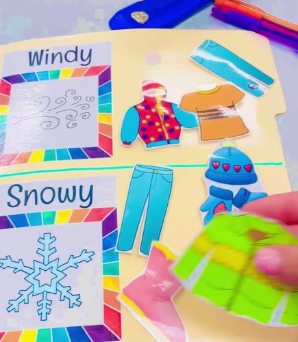 Dressing for the Weather File Folders for Special Education | TPT