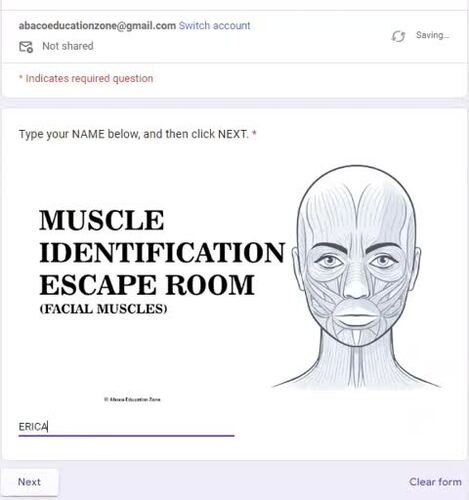 Facial Muscles Escape Room | Muscle Identification Activity | TPT