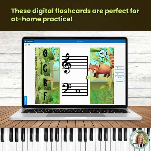 Note Names on the Grand Staff BOOM™ Cards - Ledger Line Notes with Red ...