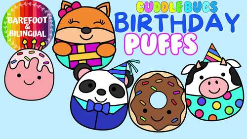 Birthday Puffs Clipart - Cuddlebugs Collection Birthday Clipart | TPT