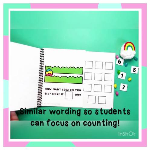 Easter Counting 1-10 Adapted Books for Special Education by Ms Gs Abilities