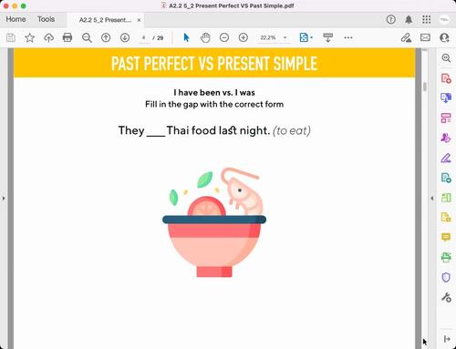 ESL Elementary Lesson: Learn When to Use the Present Perfect vs the ...