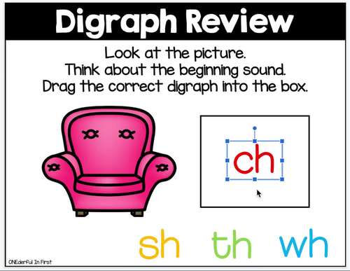 Digraph Review for Google Slides by ONEderful In First | TPT