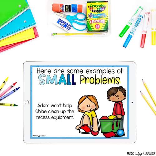 Small & Big Problems, Size of the Problem, I-Messages Lesson SEL Counseling