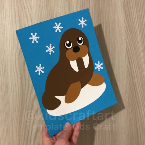 Walrus Craft Arctic Antarctic Polar Animal Crown Winter Science ...