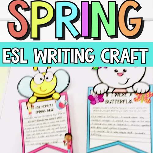 ESL Spring Writing Craft – Bulletin Board Banner-Pennants for 2nd to ...
