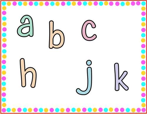 Printable Bulletin Board Large Alphabet Letters Wall Display, Alphabet ...
