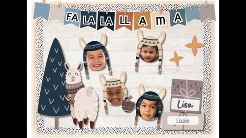 Winter Llamas Classroom Decor, Bulletin Board, Door Decor, Photo Craft ...