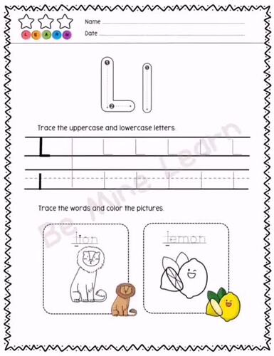 Alphabet Worksheets for Preschool and Kindergarten/ Alphabet Tracing ...