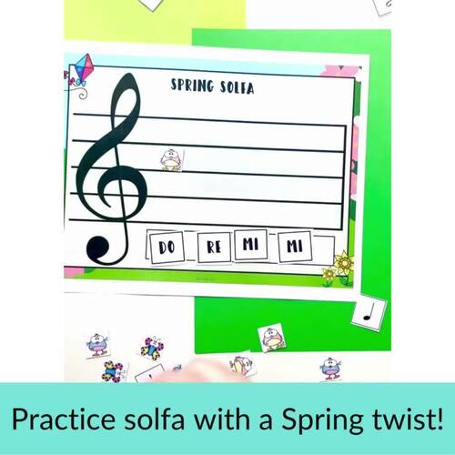 Spring Solfege Composition Activity for Elementary Music Centers