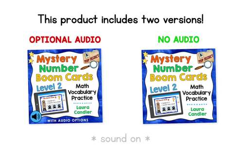 Mystery Number Detectives Level 2 Boom Cards (Self-Grading with Audio ...