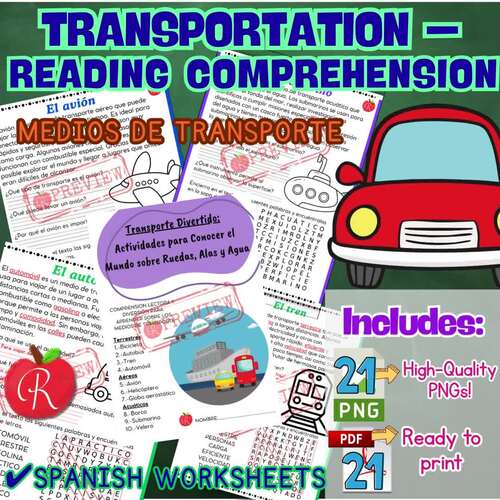 Transportation | Medios de Transporte – Reading Comprehension Spanish ...
