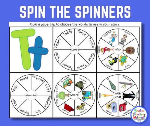 Alliteration Spinners - Spin to Create Sensational Silly Sentences!