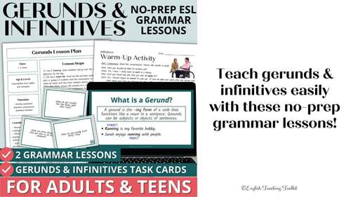 Adult ESL Grammar Worksheets, Lesson Plans, & Activities - Gerunds ...