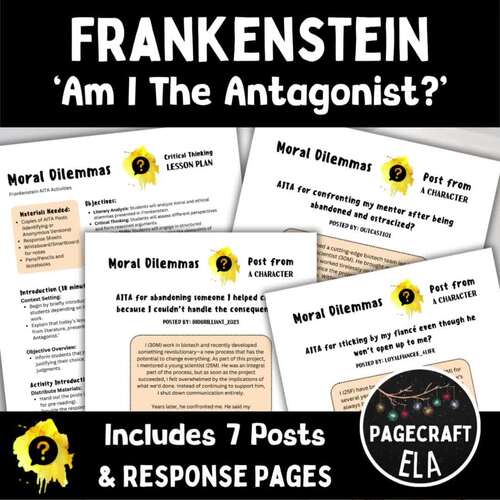 Moral Dilemmas in Frankenstein for Critical Thinking | Am I The Antagonist?