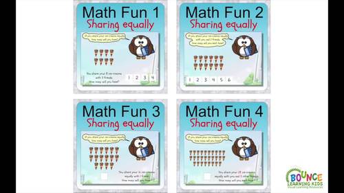Math Fun 3: Sharing equally (BOOM distance learning math counting puzzles)