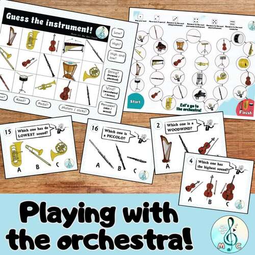 Music Board Games & Task Cards for centers, quiet lessons & sub plans ...