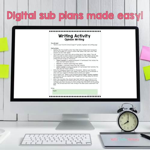 Digital 3rd Grade Sub Plans Google Slides Set #1 by Educate & Rejuvenate