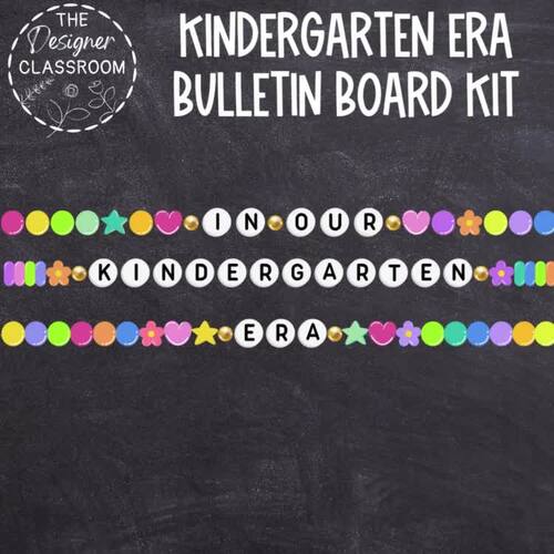 In Our Kindergarten Era Bulletin Board Kit - Friendship Bracelet Beads