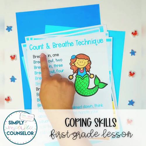 Coping Skills Counseling Lesson - 1st Grade by Simply Imperfect Counselor