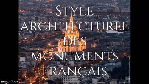 French Architecture Style Monument Images Descriptions Vocabulary Culture