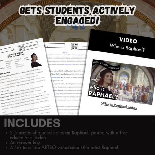 Raphael Italian Renaissance Artist | Guided Notes for Video | TPT
