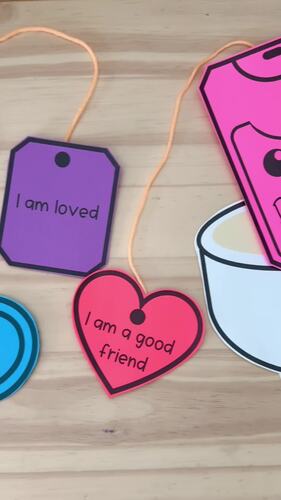 Positive Affirmation Classroom Bulletin Decor/ Back to School Writing Craft