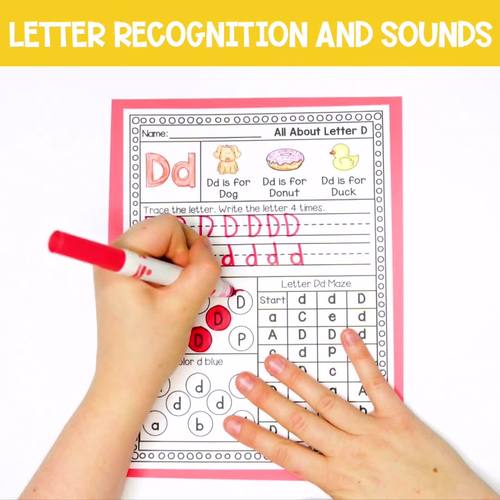 Alphabet Recognition and Letter Sounds Phonics Worksheets | TPT