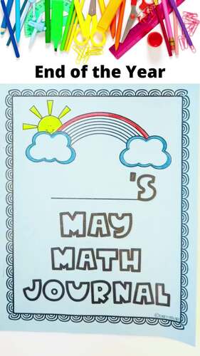 May Kindergarten Math Journals | Number Sense End of the Year Math Centers
