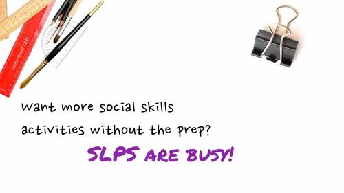 No Prep Social Skills Activities by Speech Time Fun | TPT