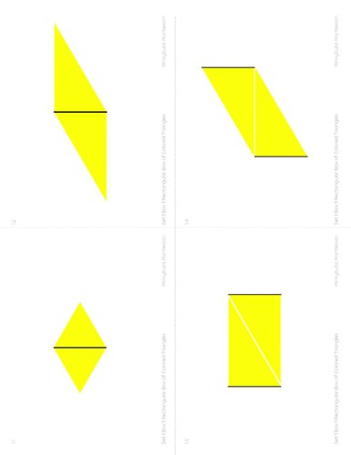 Constructive Triangles Colored Command Cards Montessori Set 1 Box 1