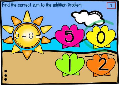 Summer Addition Facts 0-10 BOOM & Task Cards Digital Resource | TPT